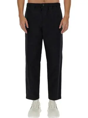 JIL SANDER Cotton Regular Fit Pants - Blue