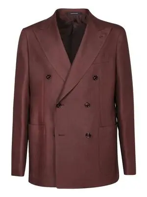 Tagliatore Single-Breasted Blazer Red