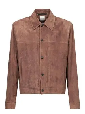 Paul Smith Geometric Zip-Up Jacket Brown