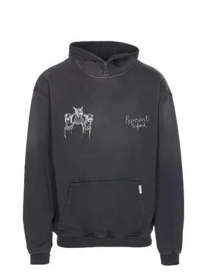 REPRESENT Dog Print Sweatshirt - Black