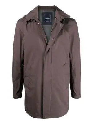 Herno Carcoat With Detachable Hood - Brown