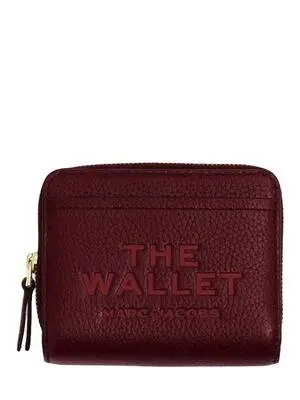 Marc Jacobs Grained Leather Wallet - Red