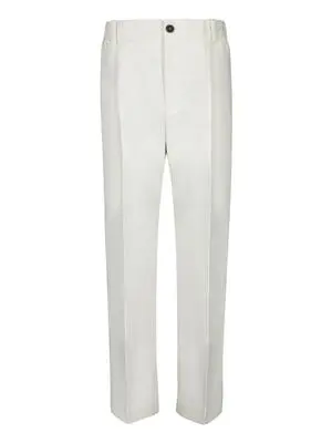 Jacquemus Straight Leg Trousers - White