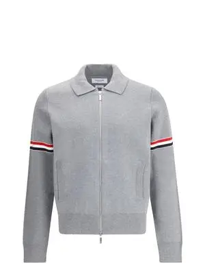 Thom Browne Zip-up Sweatshirt - Grey