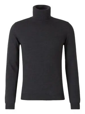 ZANONE Wool Turtleneck Sweater Antracite Grey