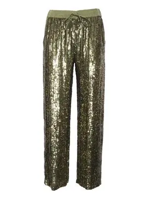 P.A.R.O.S.H Sequined Wide Leg Trousers