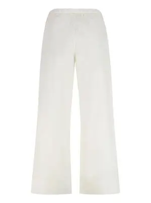 MAX MARA S Max Mara Argento Poplin Cotton Trousers