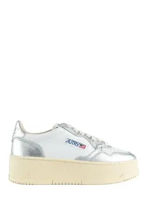 AUTRY Medalist Platform Sneakers Silver, White