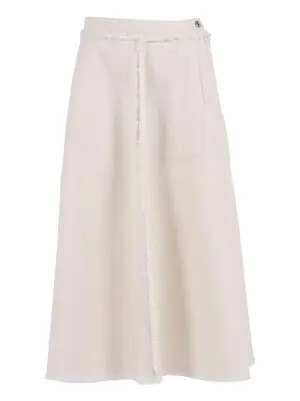 Max Mara Cotton Skirt - White