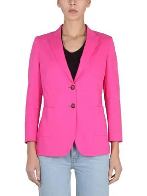 SAULINA Adelaide Jacket With Peak Lapels - Purple