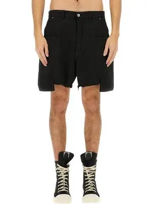 Rick Owens Bermuda Cargo Shorts - Black