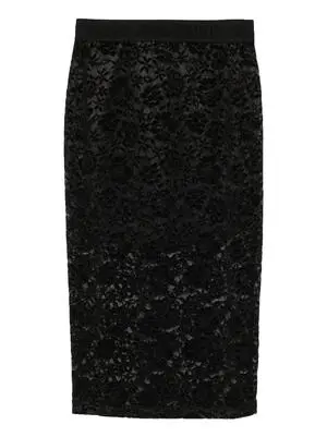 VERSACE Pencil Lace Skirt