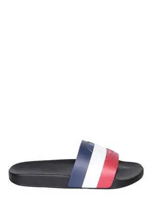 Moncler Rubber Slides - Blue