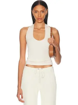 AYA MUSE Knit Halter Top - Cream