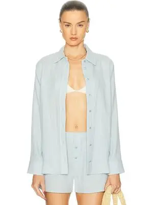 Eterne Constance Top - Dusty Blue