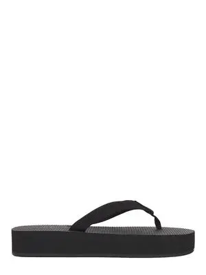 THE ROW Dune Flatform Sandal - Black