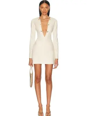 SHANI SHEMER Soraya Mini Kaftan Dress - Butter