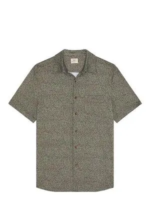 Faherty Brand Short Sleeve Hermosa Shirt In . Also - Green