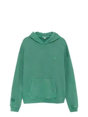 Lacoste Washed Effect Hoodie - Green