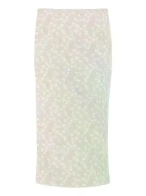 FENDI Bloom-Jacquard Midi Skirt