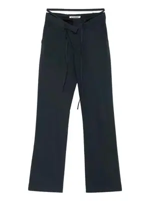 Ottolinger Raw Cut-waistband Trousers - Blue