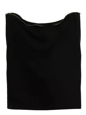 P.L.N. Zip-embellished Tank Top - Black