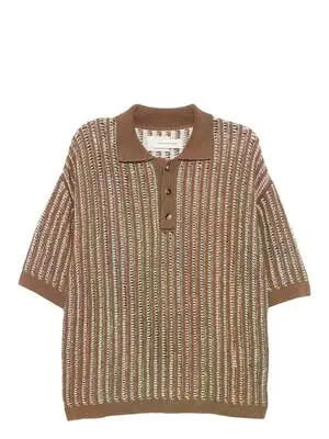 FENG CHEN WANG Crochet-knit Shirt - Brown