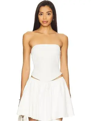 ALL THE WAYS Cici Strapless Top - White