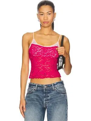 Free People All Day Lace Cami - Piping Hot Pink
