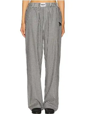 DARLIN Gingham Pant - Black