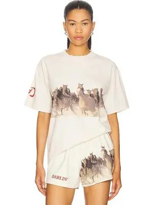 DARLIN Graphic T-shirt - Creme