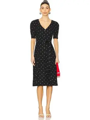 Lpa Bambina Dress - Black And Cream Dot