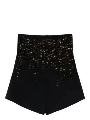 M.MARQUISE High-Waisted Embellished Shorts