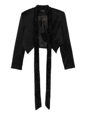 M.MARQUISE Karlie Cropped Blazer - Black