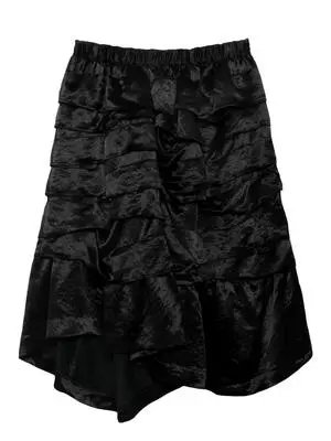 BLACK COMME DES GARÇONS Acetate Ruffled Skirt - Black