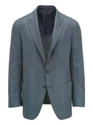 Canali Button-down Blazer - Blue