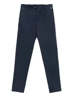 Kiton Logo-patch Chinos - Blue