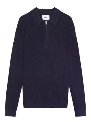 Nn07 Hansie Polo Sweater Blue
