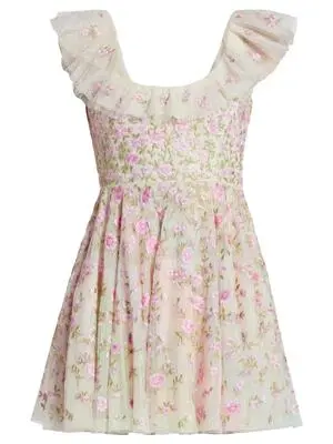 NEEDLE & THREAD Lea Dress - Neutrals