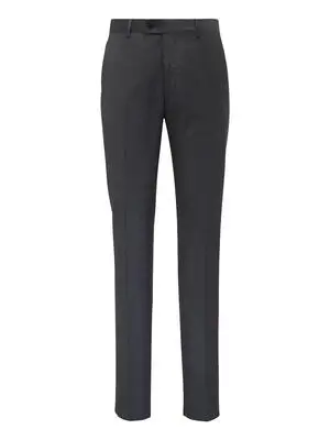 MAURIZIO BALDASSARI Stretch-wool Trousers - Grey