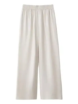 LISA YANG STORE Wide Leg Trousers - Champagne