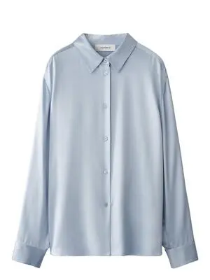 LISA YANG STORE Long-Sleeved Button-Up Shirt Surf