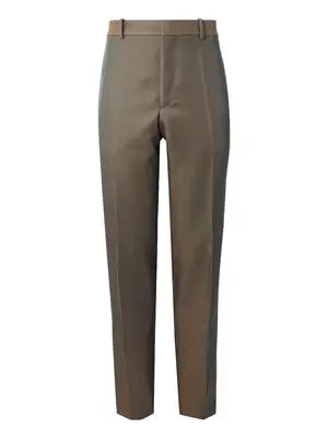 JIL SANDER Straight-leg Virgin Wool-blend Twill Trousers - Neutrals