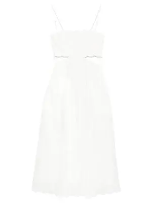 Zimmermann Rhiannon Midi Dress Neutrals