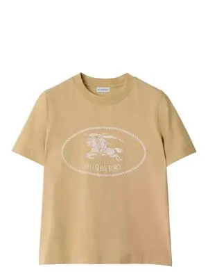 Burberry Knight Print T-shirt - Neutrals