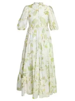 Erdem Short-sleeve Midi Dress - White