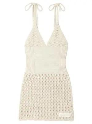 ATTICO The Attico Crocheted Mini Dress