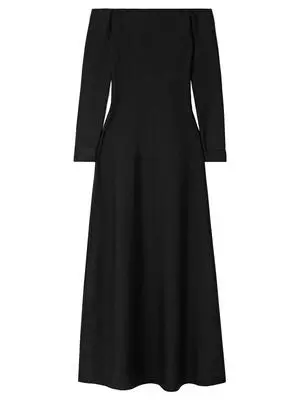 Gabriela Hearst Aine Off-the-shoulder Maxi Dress - Black