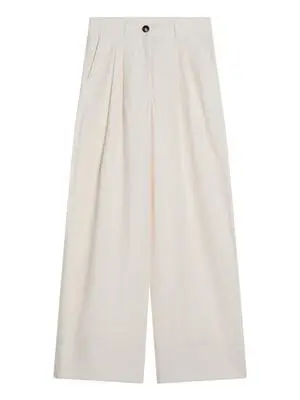 MKDT STUDIO Wide Cotton Trousers - White