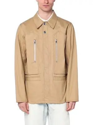 NAMACHEKO Overshirt Jacket In Cotton - Beige
